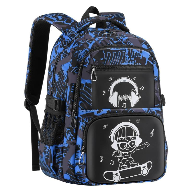 Boys’ Waterproof Camo School Backpack – Travel & Book Bag – Stylish ...